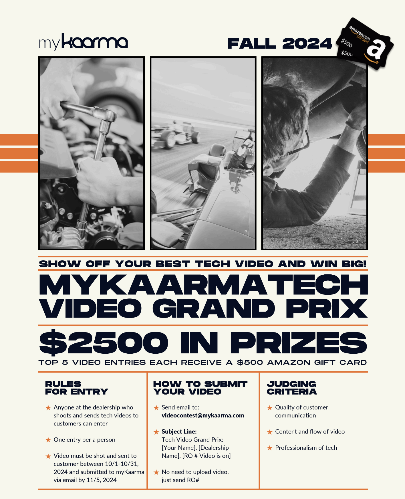 Why Every Technician Should Be Part of the myKaarma Tech Video Grand Prix Why Every Technician Should Be Part of the myKaarma Tech Video Grand Prix